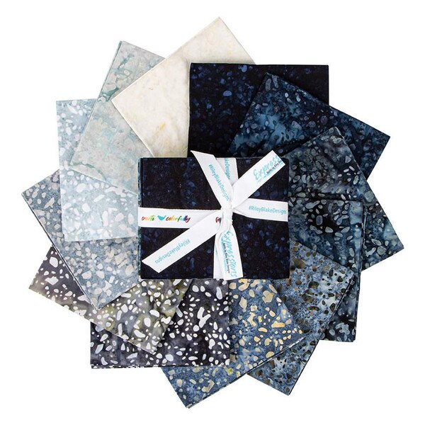 Expressions Batiks Elementals Terrazzo Frosty Fat Quarter Bundle E | Riley Blake Designs